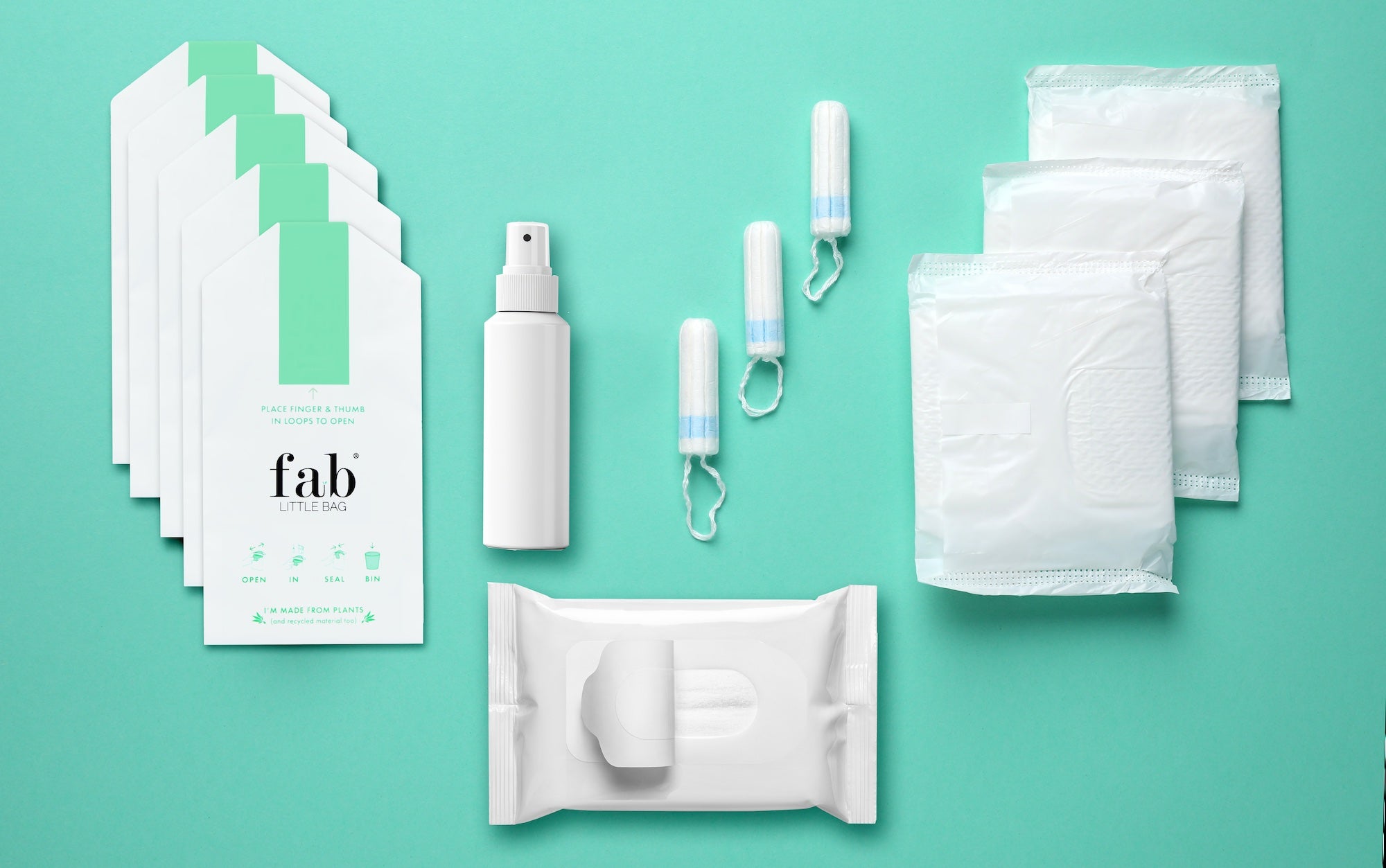 The Perfect Period Kit - Sustainable Periods – Fab Little Bag Australia