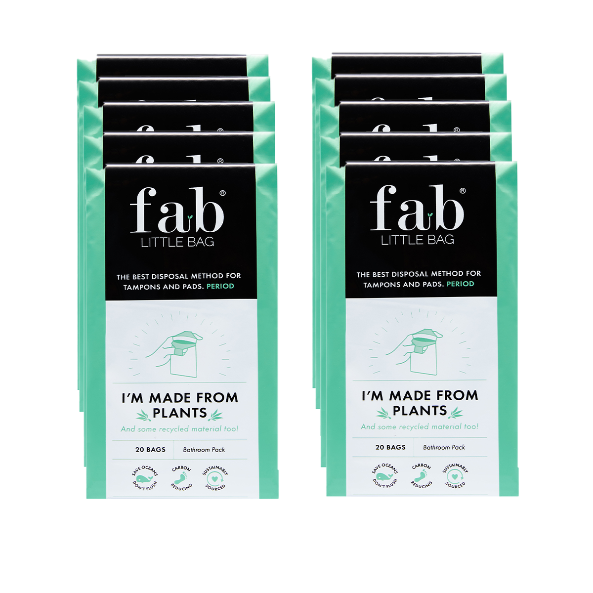 The Fab BP Bundle - 200 Sustainable Sanitary Bags – Fab Little Bag ...
